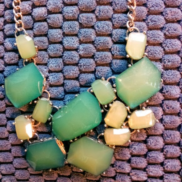 Jewelry | Light And Dark Green Stone Necklace | Poshmark